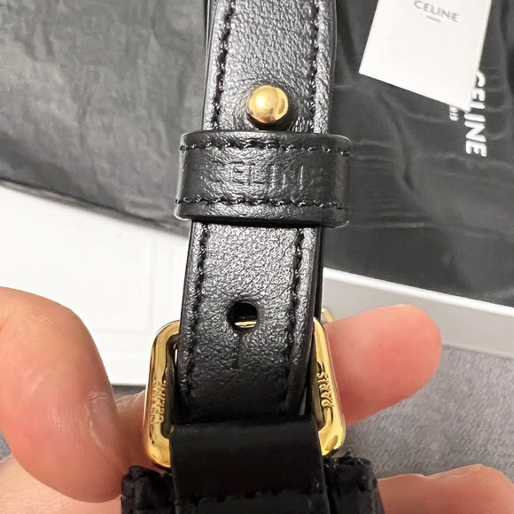 Celine | Bags | Authentic Celine Black Mini Ava Shoulder Bag In Box ...